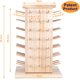 New brothread 84 Spools 360° Fully Rotating Wooden Thread Rack/Thread ...