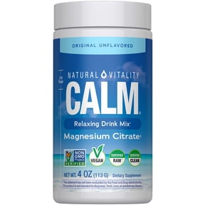 Natural Vitality Calm Magnesium Citrate Powder 20 Ounces for Relaxation ...