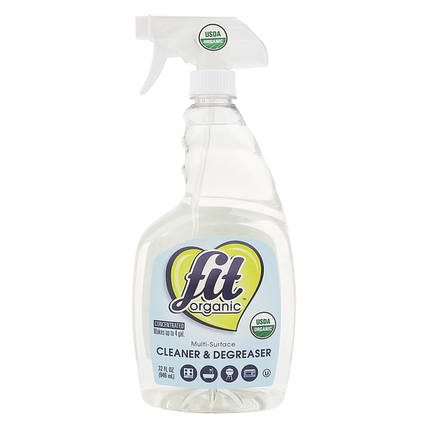Fit Organic All-Purpose Cleaner and Degreaser Spray, Free & Clear 32 Oz ...
