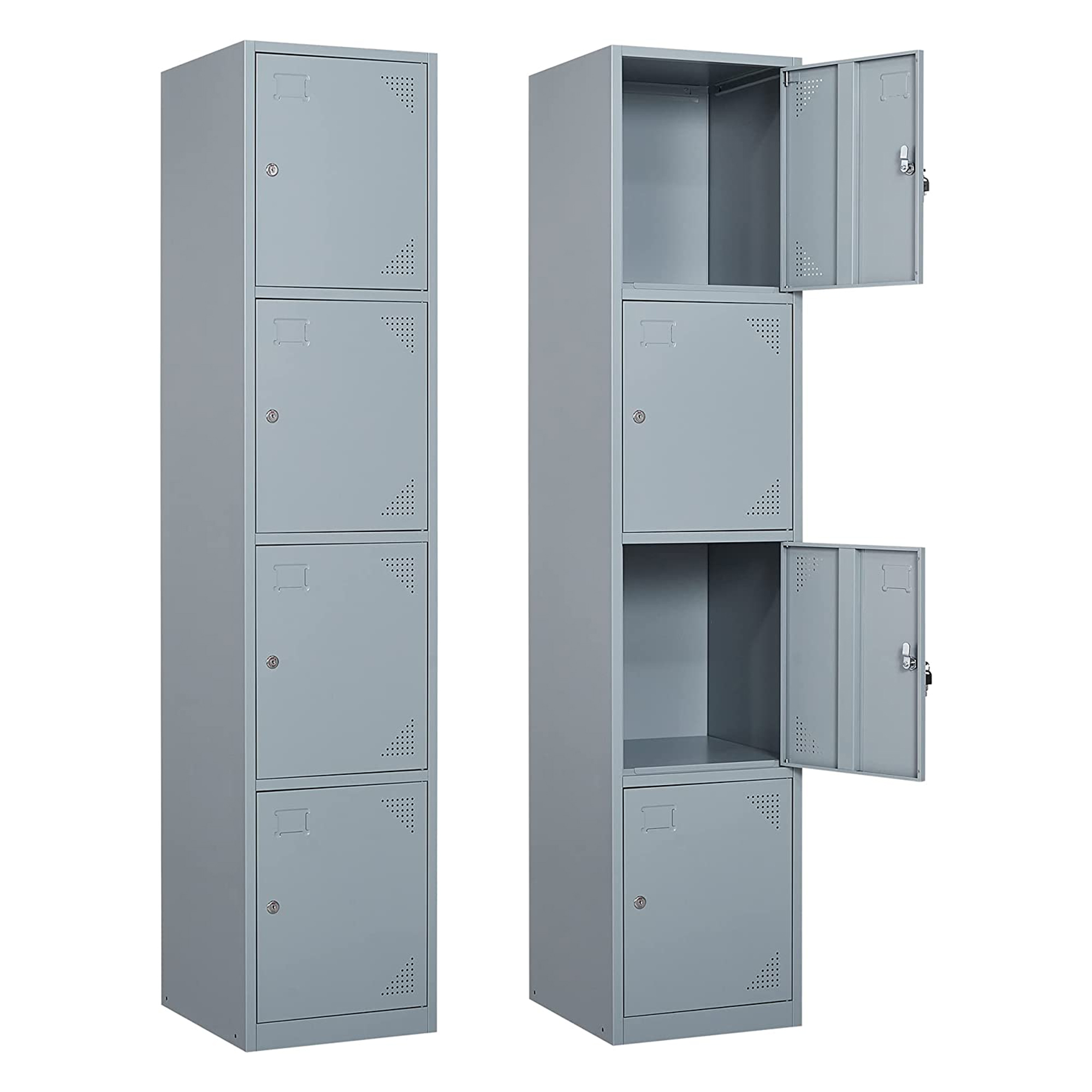 STANI Office Storage Lockers for Employees, 71" Slim Metal Storage ...