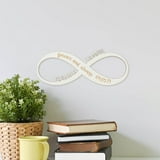 Personalized Planet Wedding Gift White Birch Wood Plaque with Infinity ...