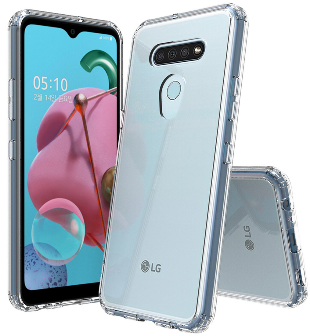 Case for LG K51, Clear [Aquaflex] Transparent Flexible TPU [Shock ...