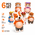 Cartoon Pet Door Bumper Stickers, Big Belly Squishy Wall Protector Pads ...