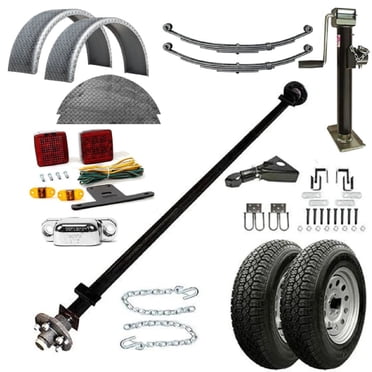 The Trailer Parts Outlet - 16THF - 16'x8' Tiny House Trailer Plans Kit ...