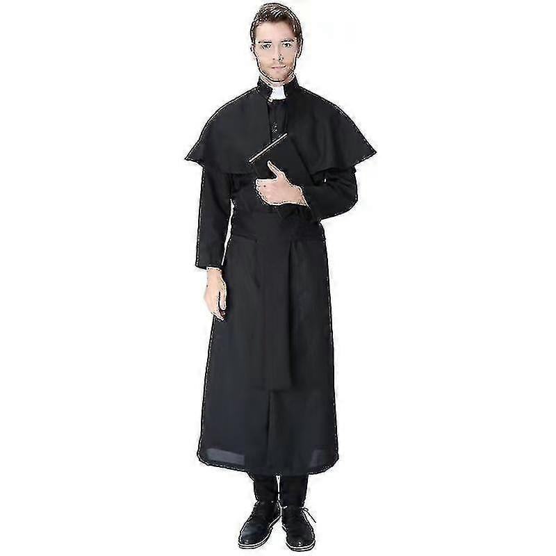 Medieval Priest Preacher Costume Set For Men Performance Costume ...