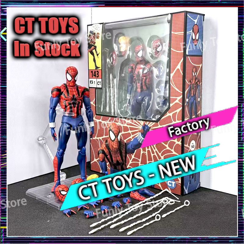 Ct Toys Spiderman Web Man Mafex 190 Spidey Webman 185 Agent Anti Venom ...