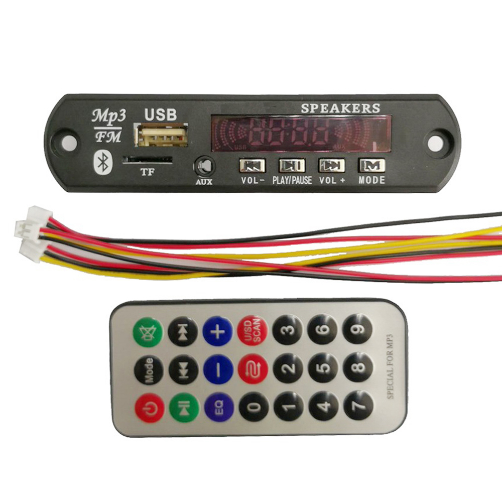 Buy Jq-D032Bt Bluetooth Mp3 Decoder Board Dc12V Power Amplifier 2*3W ...