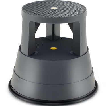 Cramer 300 lbs. Capacity 2-Step 15 in. Round Rolling Scooter Stool with ...