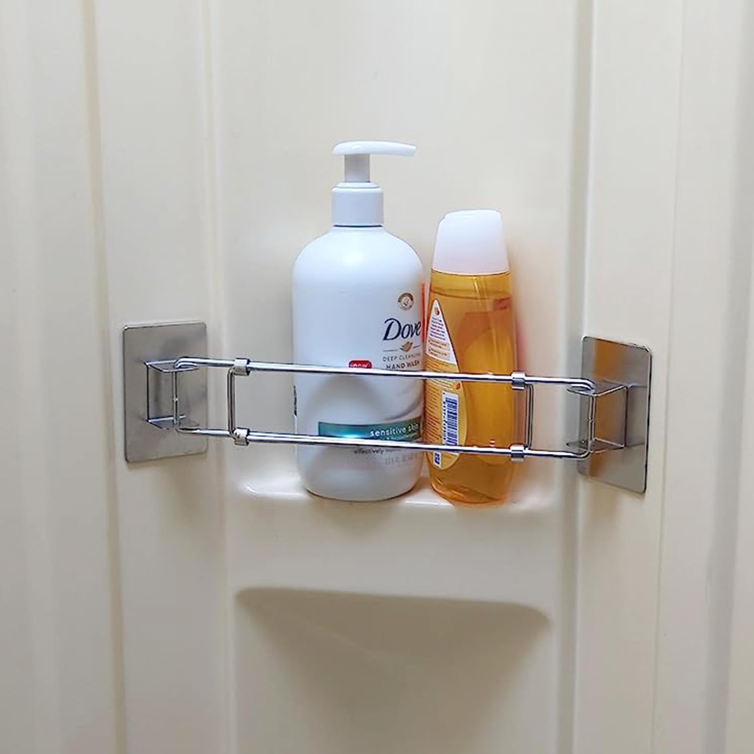 RV/Camper/Travel Trailer Bathroom Corner Storage Bar, Stainless Steel ...