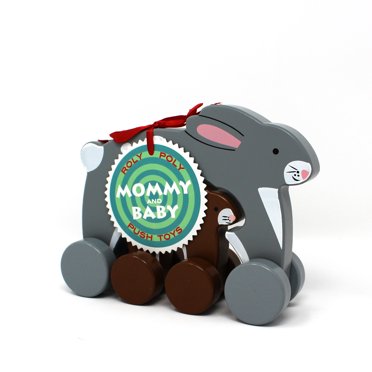 Jack Rabbit Creations Push Pull Rolling Bunny Toy - Walmart.com