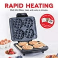Dash Multi Mini Waffle Maker: Four Mini Waffles, Perfect for Families ...