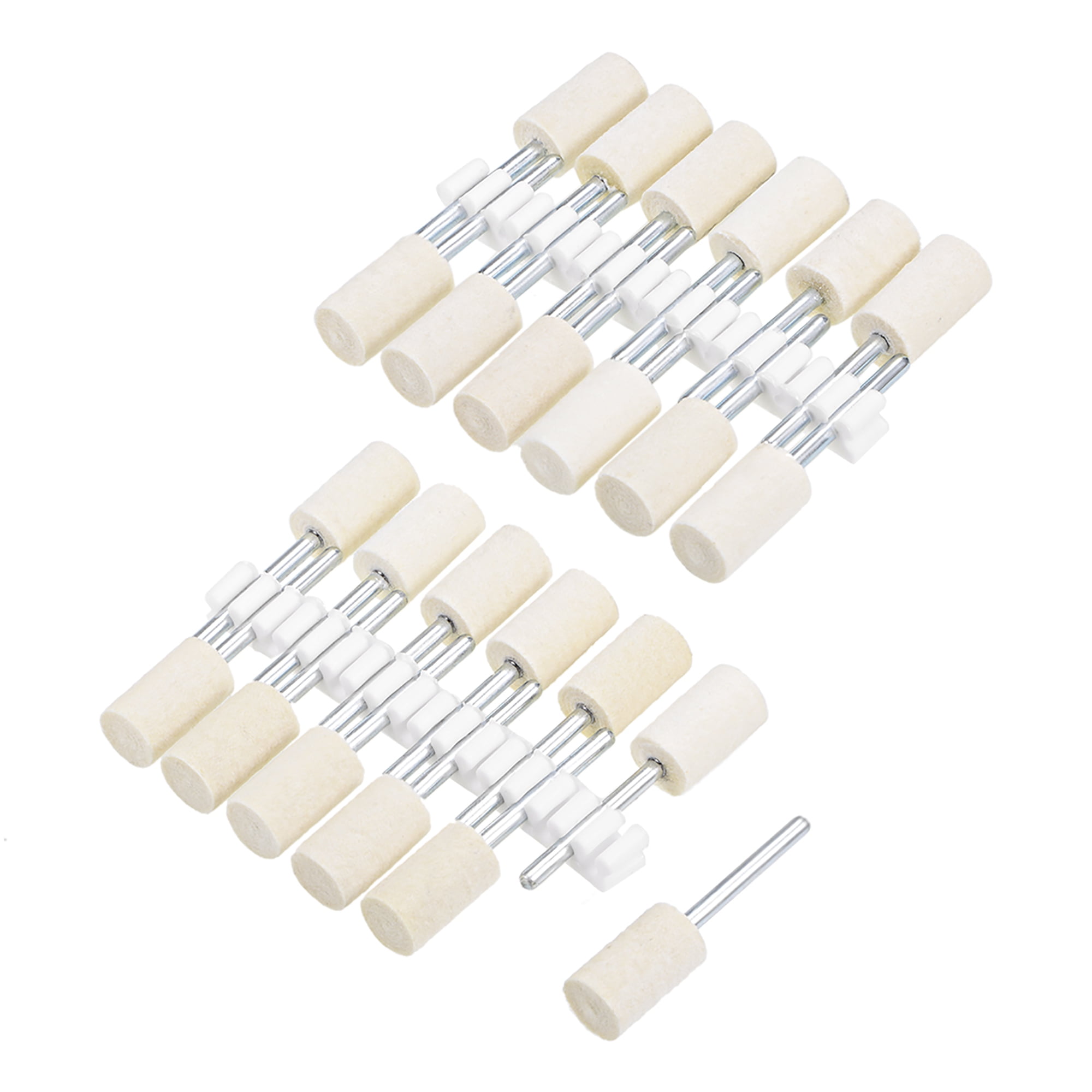 10mm Wool Felt Mounted Points Cylinder Polishing Buffing Wheels ...