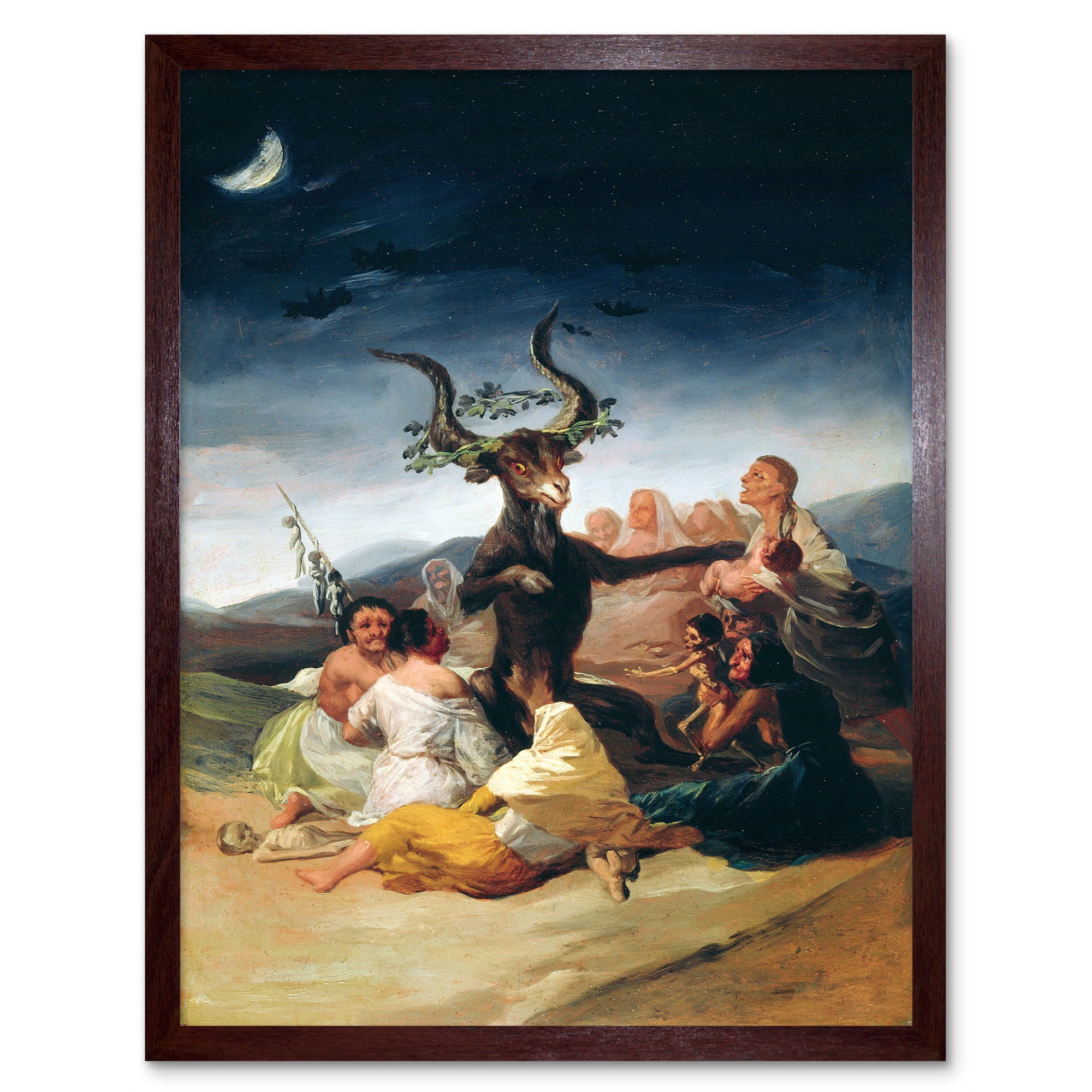 Francisco Goya 1798 Witches Sabbath Painting Goat and Coven in Fantasy ...