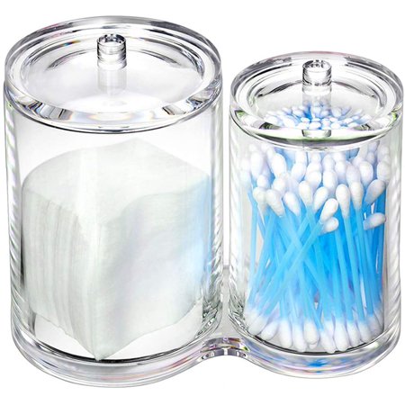 Cotton Swab Holder Clear Acrylic Cotton Swab Container Q-tip Holder ...