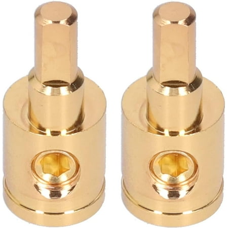 Power Wire Reducer, 0ga Pure Copper Gold Plated Wire Reducer Terminal ...