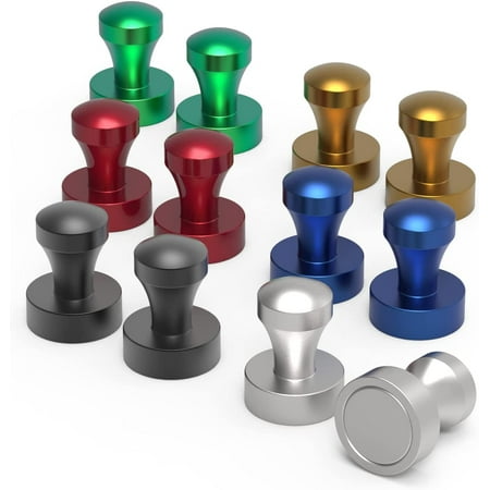 Ant Mag Push Pin Magnets 12 Pack Strong Magnetic Neodymium Pins Metal ...