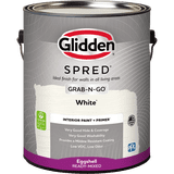 Glidden Spred Grab-N-Go Interior Wall Paint, White, Eggshell, 1 Gallon ...