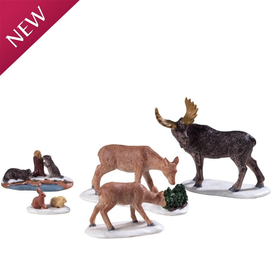 Wild Animals figurines - 5 Piece Set - Walmart.com