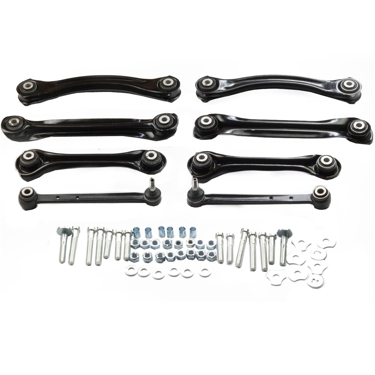 Bapmic 8 Pcs Rear Left + Right Suspension Control Arm Kits with Bolts ...