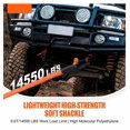 Soft Shackle 2PCS 1/2"x22" 44092lbs Recovery Rope, Synthetic Tow Rope ...