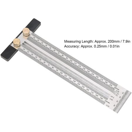 Junmo Marking T-ruler High Precision Woodworking Scribe Line Scale ...