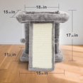 17.1-inch Small Cat Tree Tower with Scratching Post for Indoor Cats ...