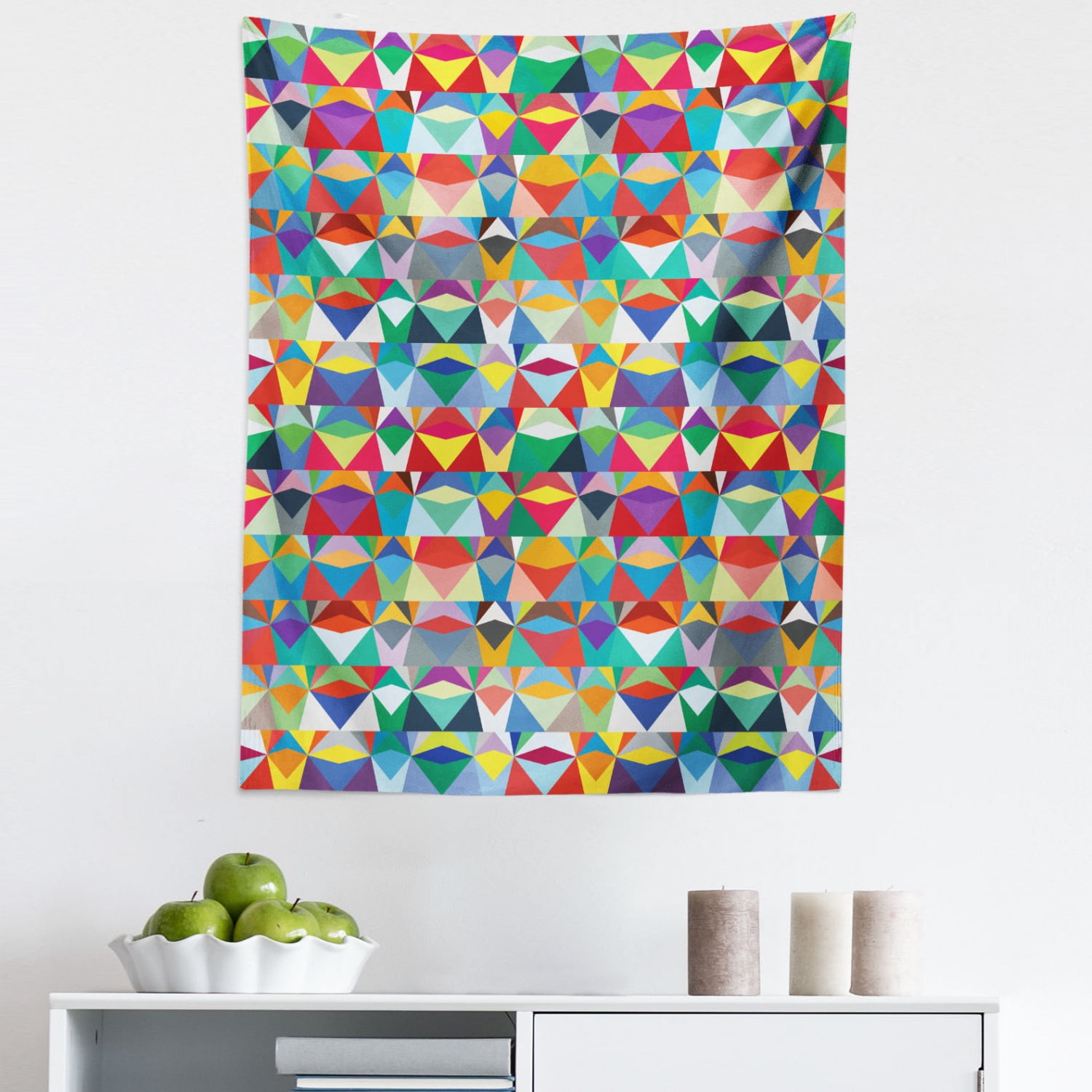 Colorful Tapestry, Horizontally Aligned Composition of Chevron ...