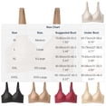 ATOYSOY Wireless Women Bras Ribbed V Neck Wide Strap Seamless ...