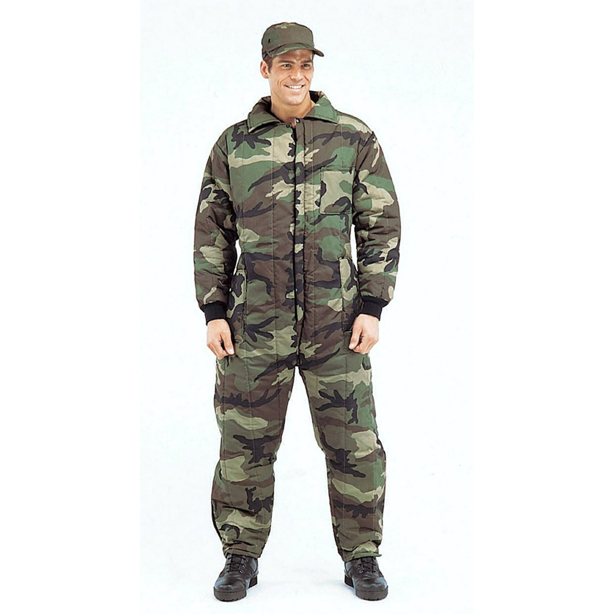 Click here for Rothco Insulated Coveralls - Woodland Camo  Large... prices