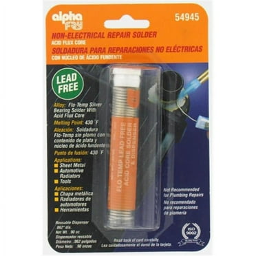 Alpha Fry 1.3 oz. Lead-Free Plumbing Solder Silver Bearing Alloy - Walmart.com