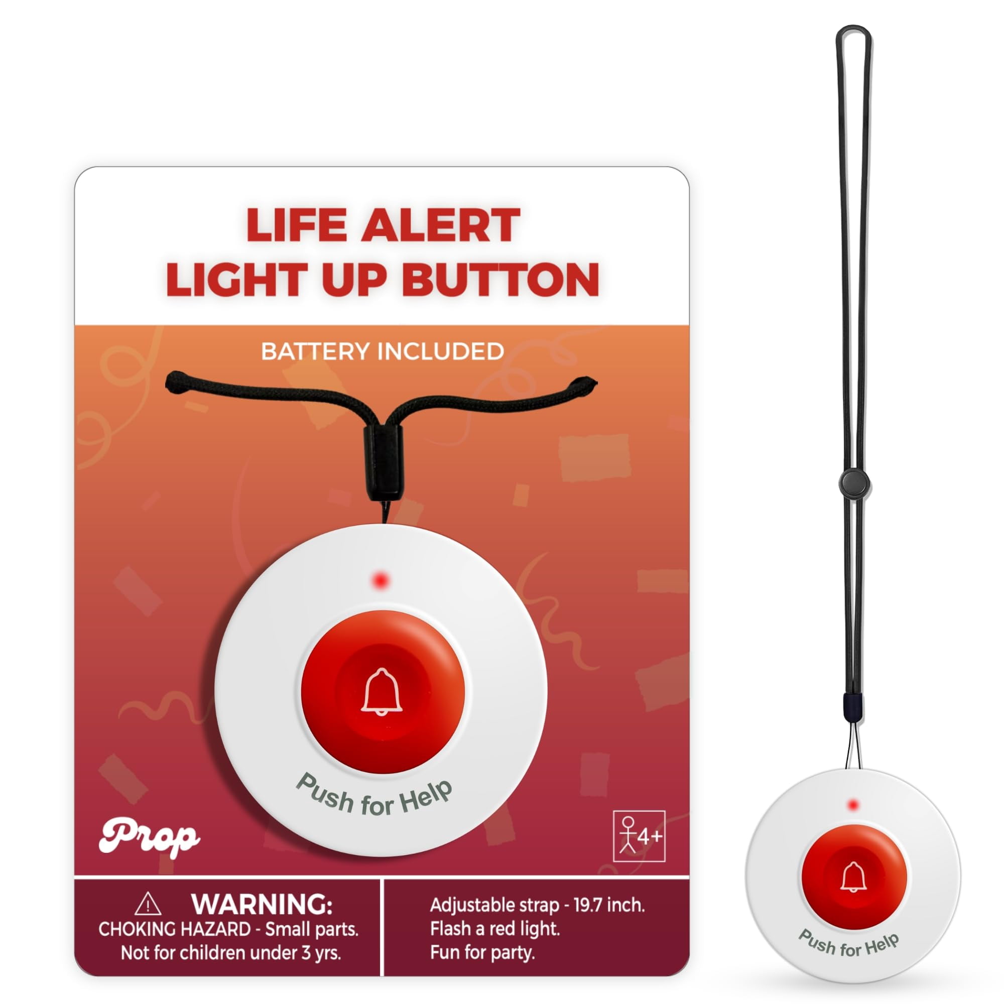 Click here for Synlett Light-Up Fake Life Alert Button Necklace P... prices