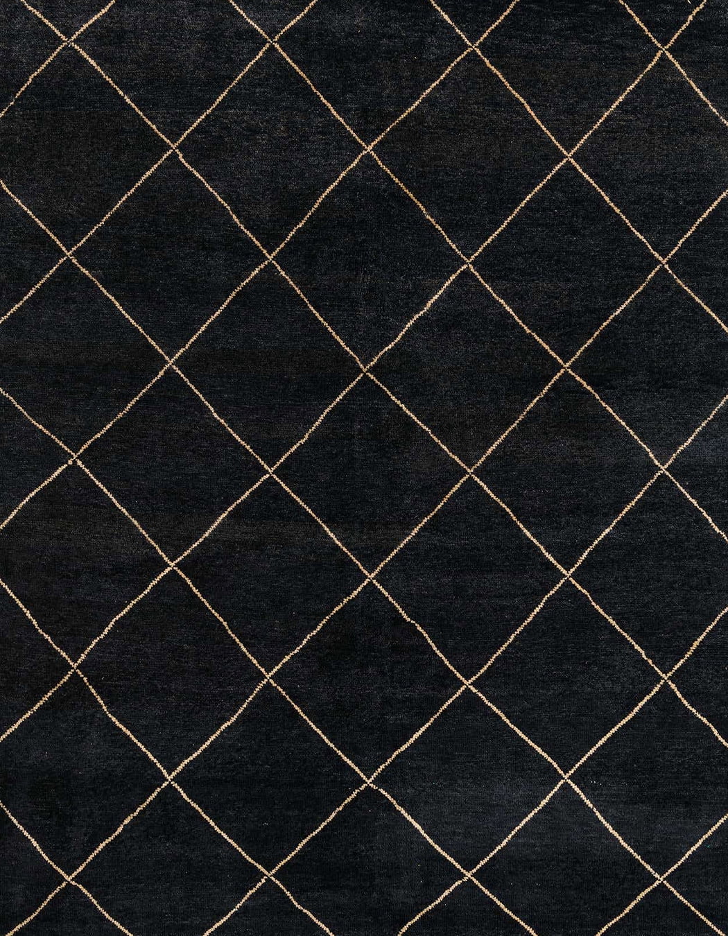Ahgly Company Indoor Rectangle Abstract Black Abstract Area Rugs, 2' x ...