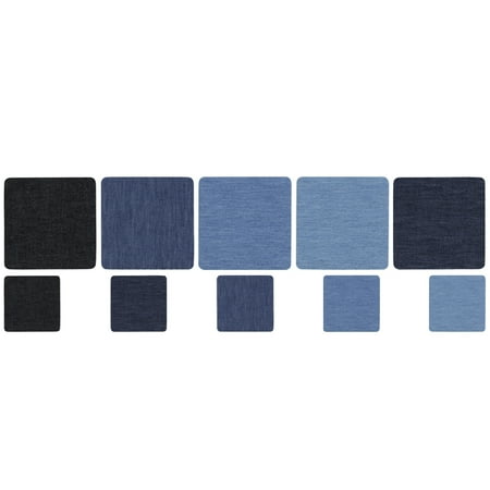 Jean Fabric Adhesive Patches Square Rectangular Oval DIY Patches ...