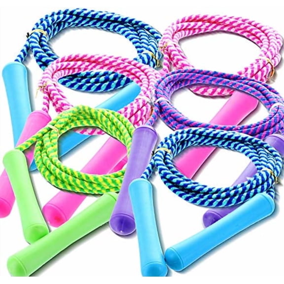 Toysmith Nightzone Flare Jump Rope - Colors May Vary (green & purple ...