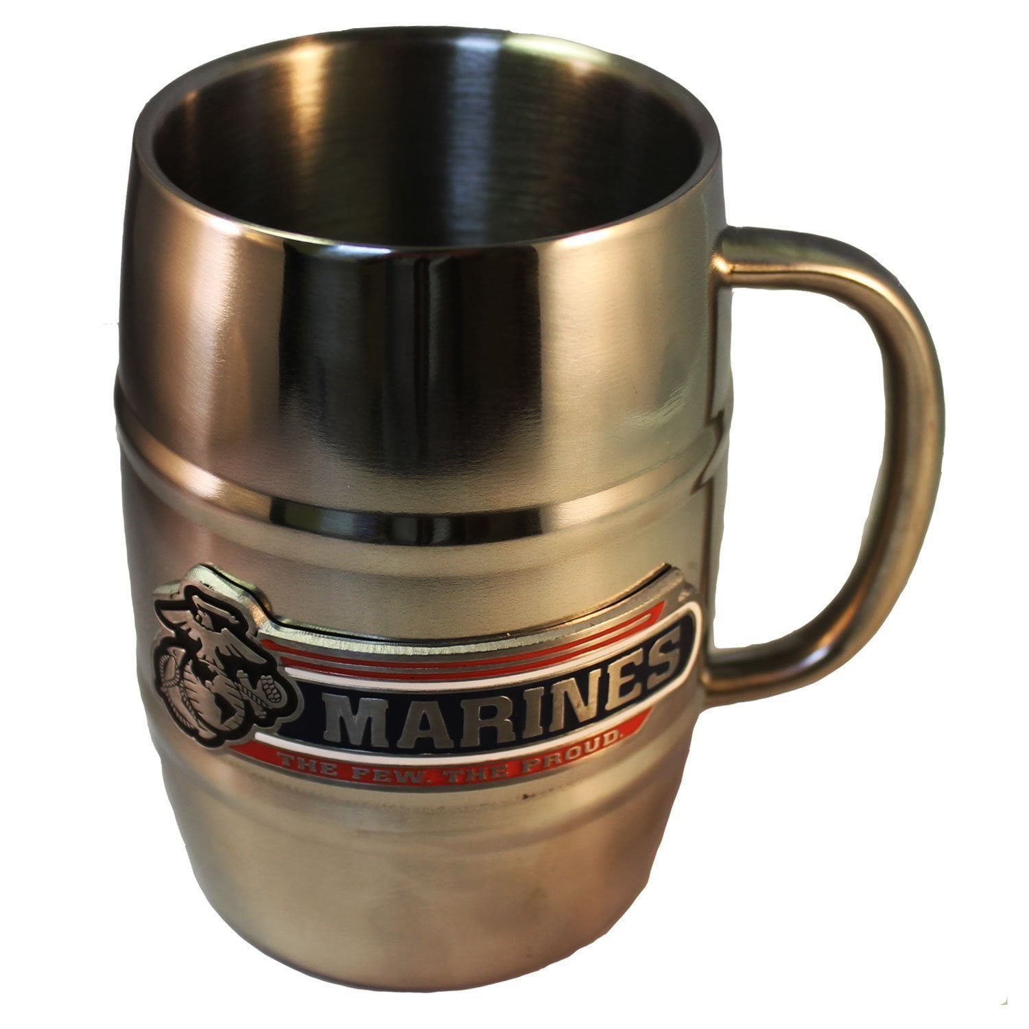 United States Marine Corps Barrel Double Wall Stainless Steel Mug 16 ...