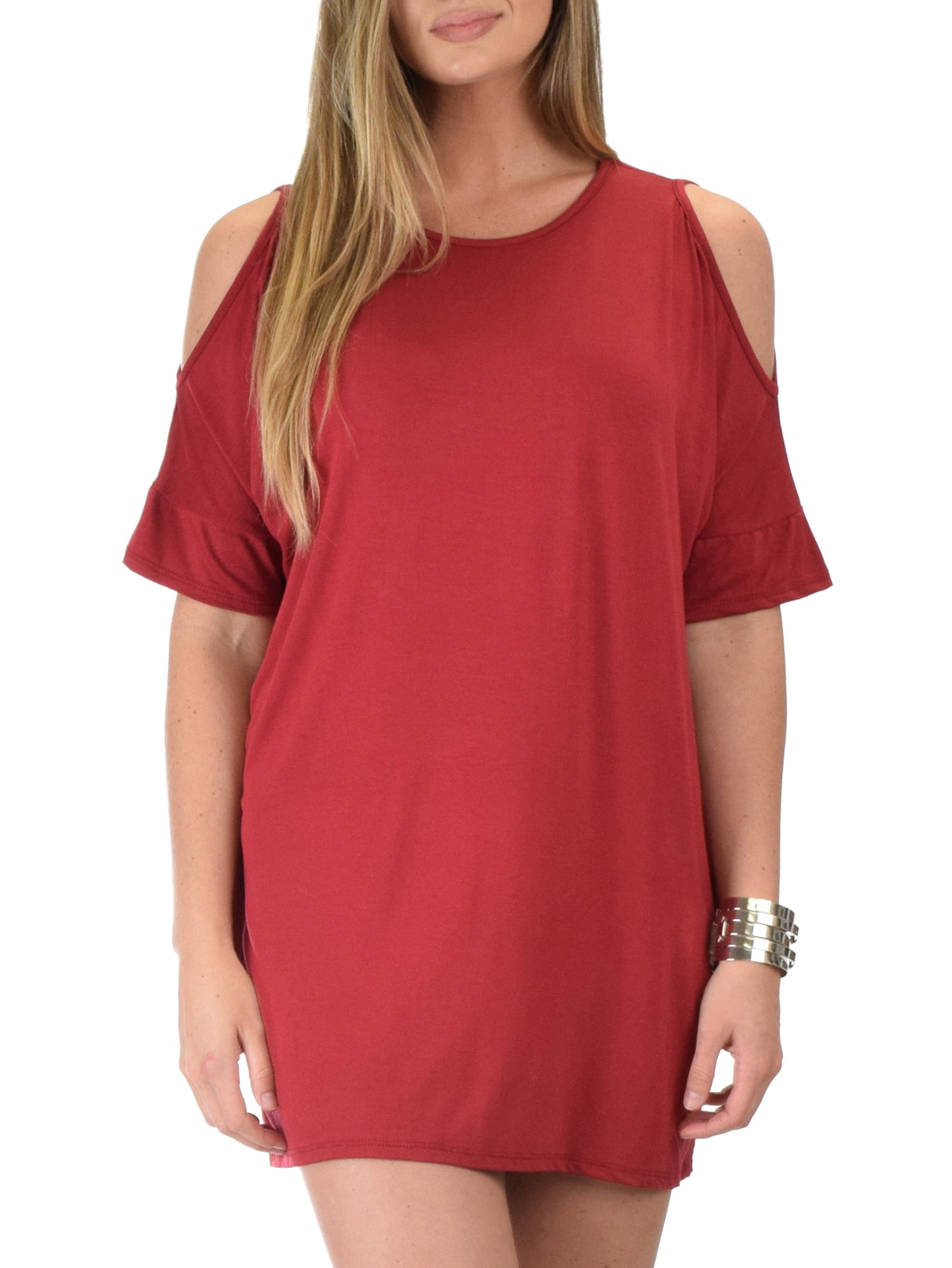 Lyss Loo Women's Sun Kissed Shoulder Tunic Dress - Walmart.com
