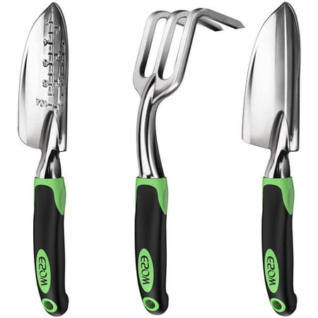 Garden Tool Set, 3-Piece Aluminum Gardening Tools with Trowel ...