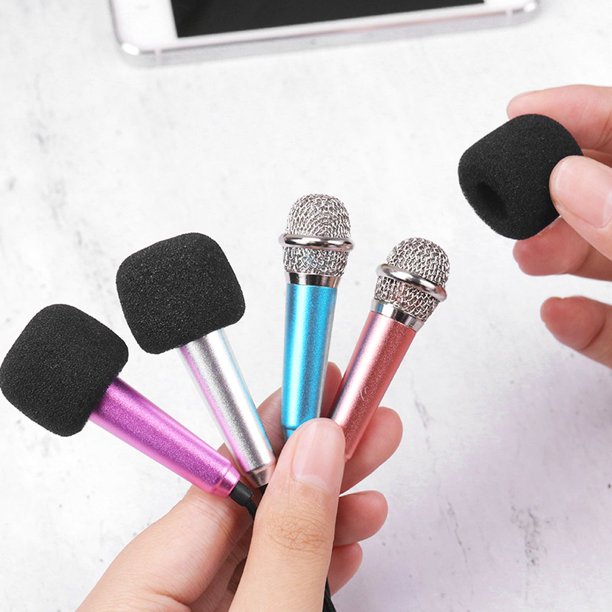 Portable Aluminum Alloy 3.5mm Wired Microphone For Mobile Phone Tablet ...