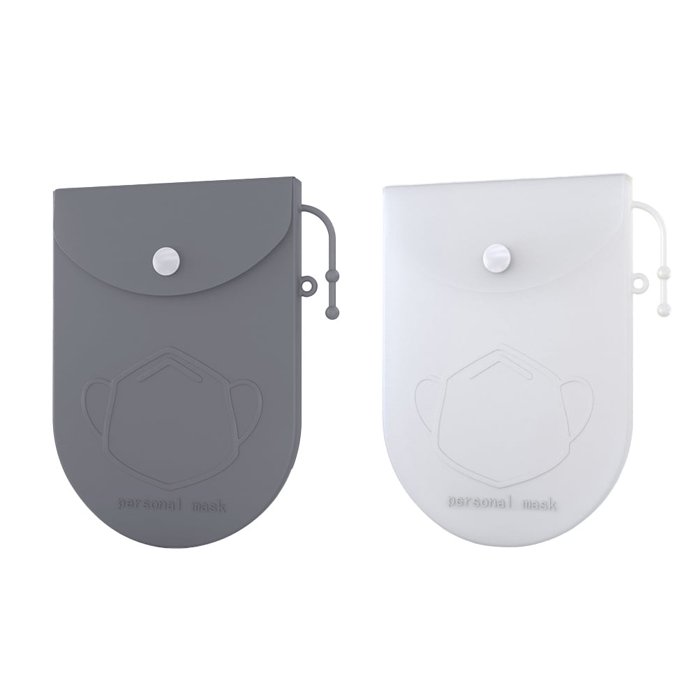 Face Covering Storage Box Silicone Storage Case for Face Covering ...