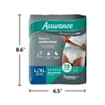Assurance Men's Incontinence Underwear, L/XL, Maximum Absorbency (19 ...