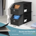 2 PCS Stackable Hat Storage for Baseball Caps, Holds up to 24 Caps, Hat ...