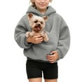 Byoo Teen Girls' Solid Color Sweatshirts Puppies Cats Shoulder Straps ...