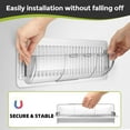 CNF 9-15.5 Inch Adjustable Air Vent Deflectors, 2 Pack Clear Magnetic ...