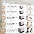 Breathable Dog Crate Cover - 4 Sides Mesh Ventilation,Basic Pet Kennel ...