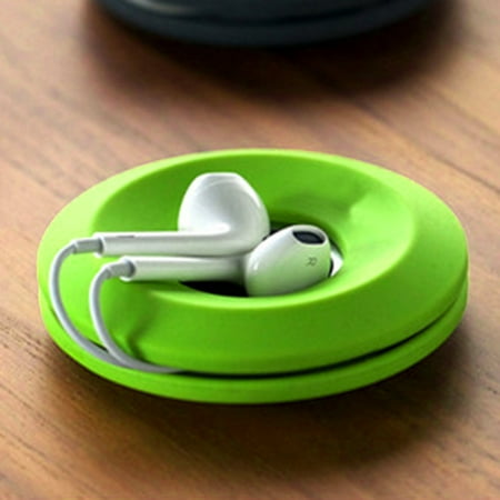 Portable Donut Shaped Silicone Earbud Cable Manager Earphone Reel Cable ...