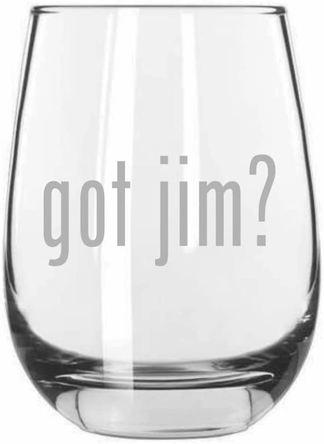 jim Got? Themed Etched 15.25oz Libbey Stemless Wine Glass - Walmart.com