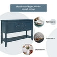 Buffet Sideboard Table, 46" Console Table with 4 Drawers and Cabinets ...