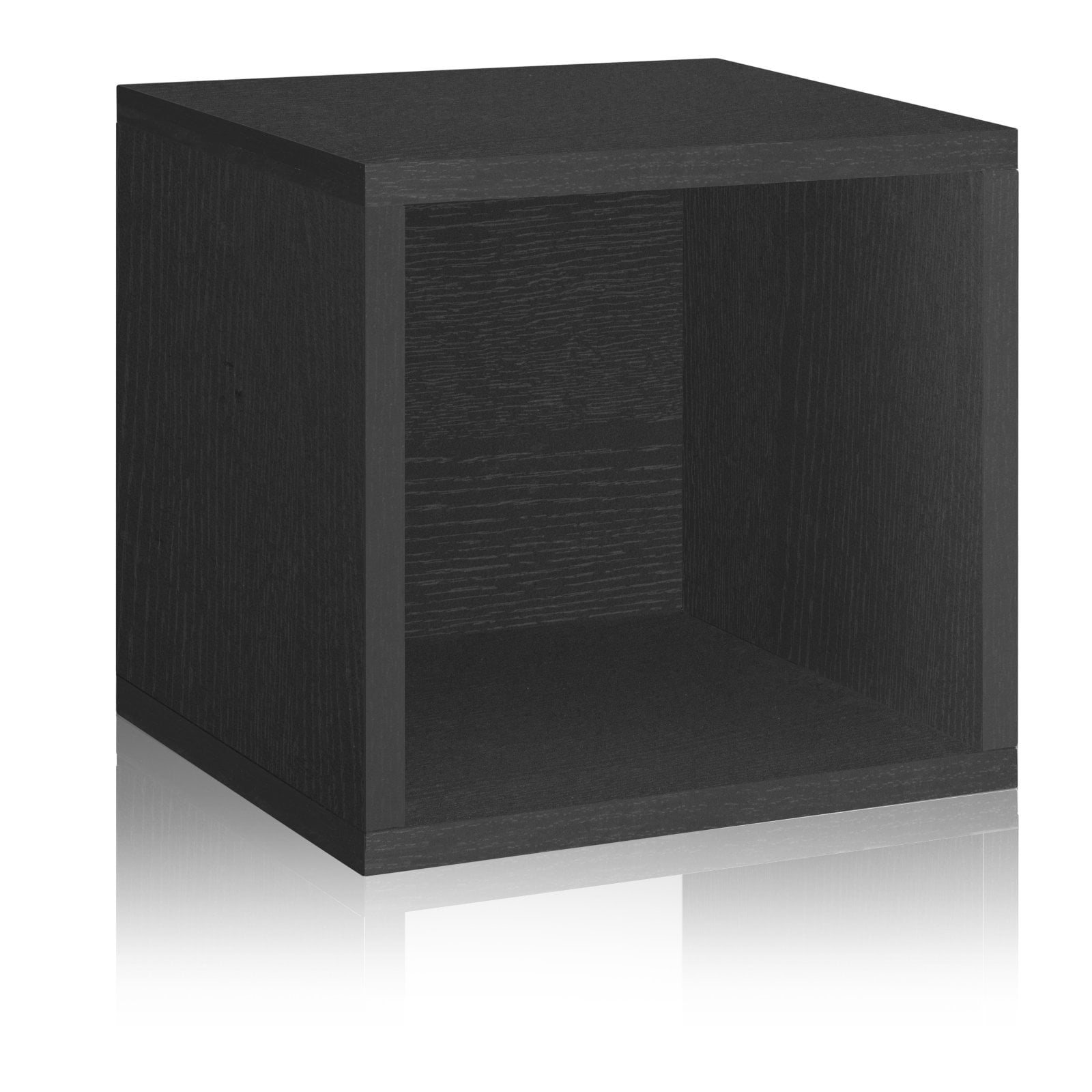 Way Basics Eco Stackable Storage Cube and Cubby Organizer, Black ...