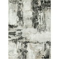 Luxe Weavers Distressed Abstract Gray 5x7 Area Rug, Stain-Resistant ...