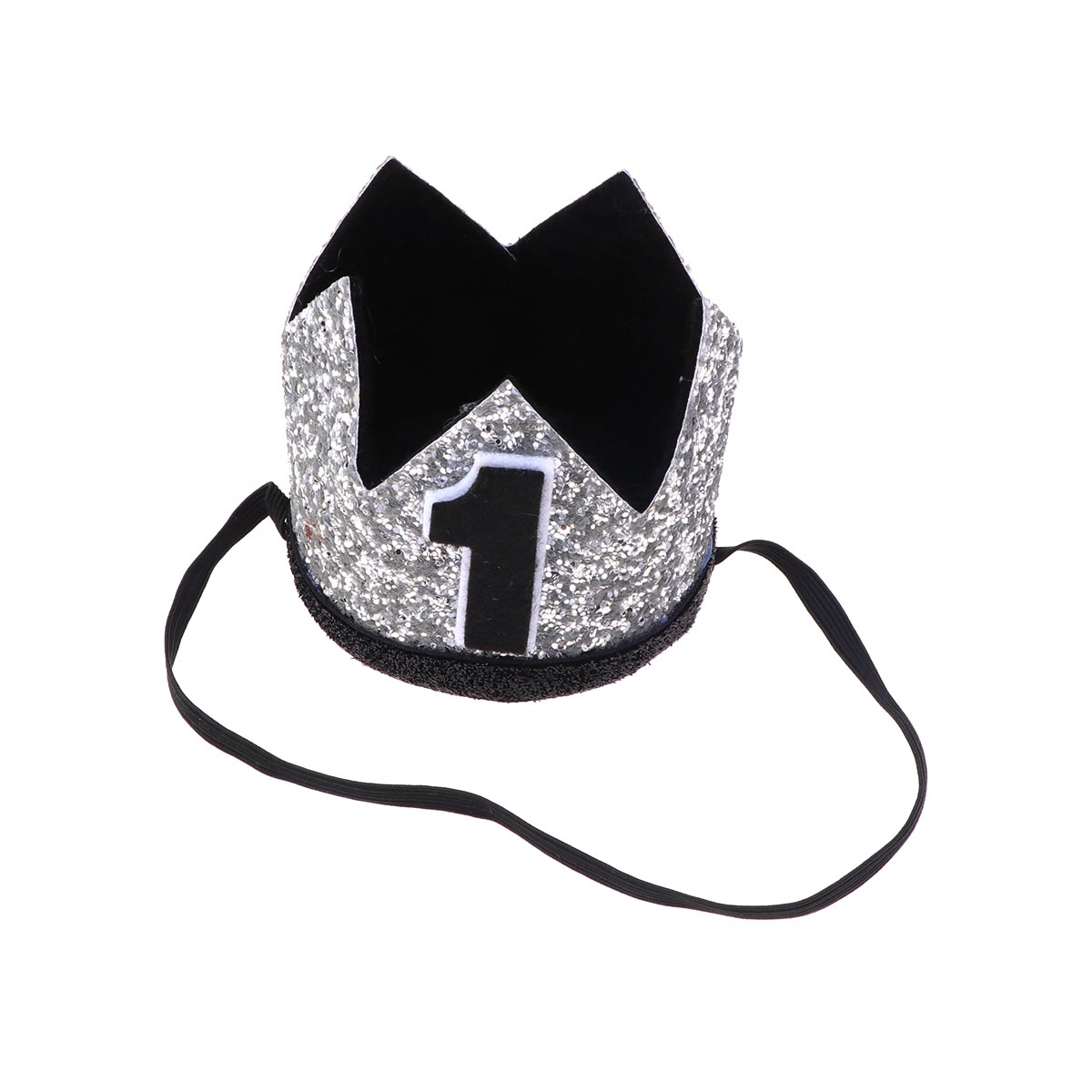 1st Birthday Crown Kids Birthday Party Crown Black 1 Number Printing 1st-birthday-crown-kids-birthday-party-crown-black-1-number-printing